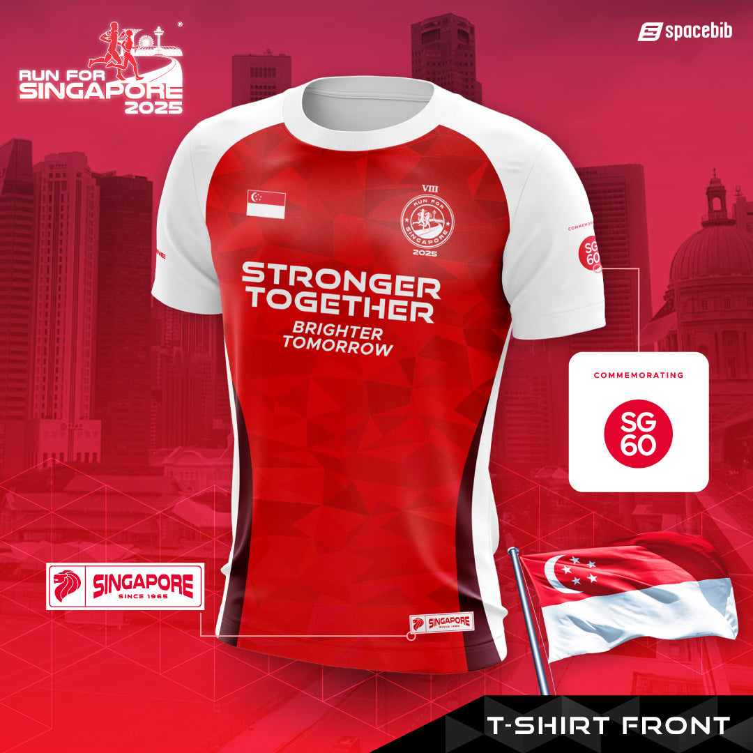 Run For Singapore SG60 Race Tee (Prism Pride) – Spacebib
