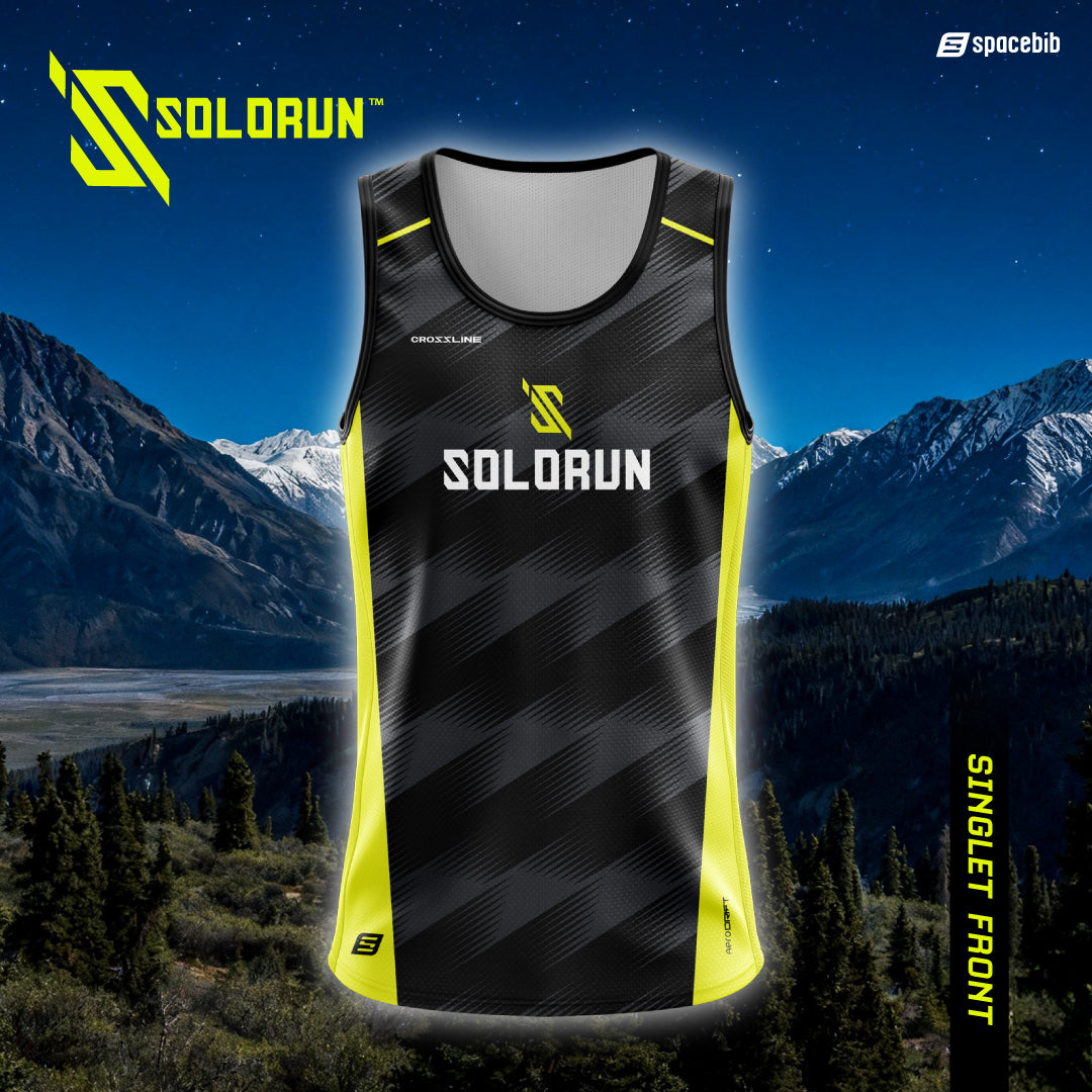 Solo Run Unisex Performance Singlet – Spacebib
